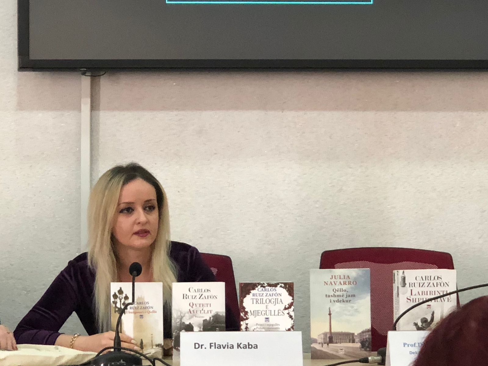 Takim me përkthyesen vitit 2021,Dr. Flavia Kaba